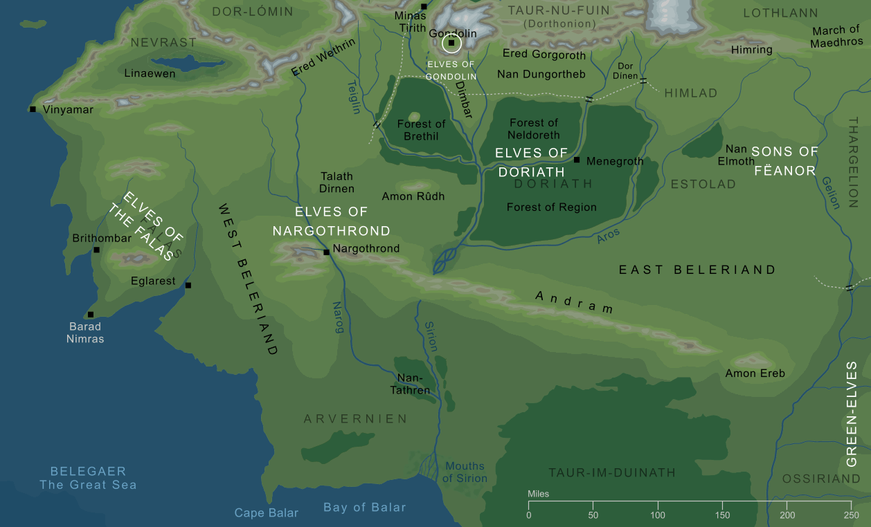 The Encyclopedia of Arda - Elves of Beleriand