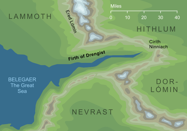 The Encyclopedia of Arda - Firth of Drengist